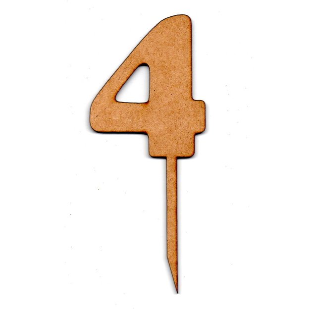 TOPPER NUMERO 4 - 1282 - Comprar en Libreria Romy