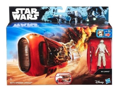 STAR WARS - NAVE + FIGURA "REY SPEEDER"