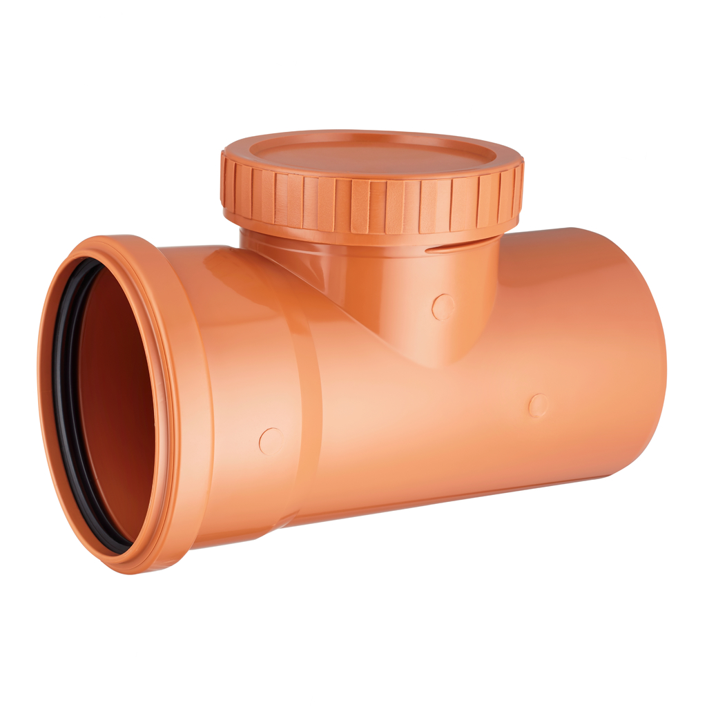 Caño Camara 110 Con Tapa Acceso Roscado Desague con Oring IPS