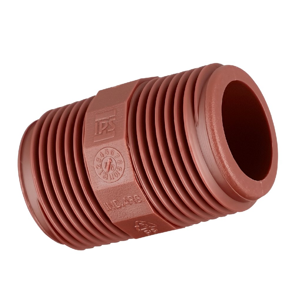 Rosca Con Tuerca 1 1/2 - Roscado PPN Polipropileno