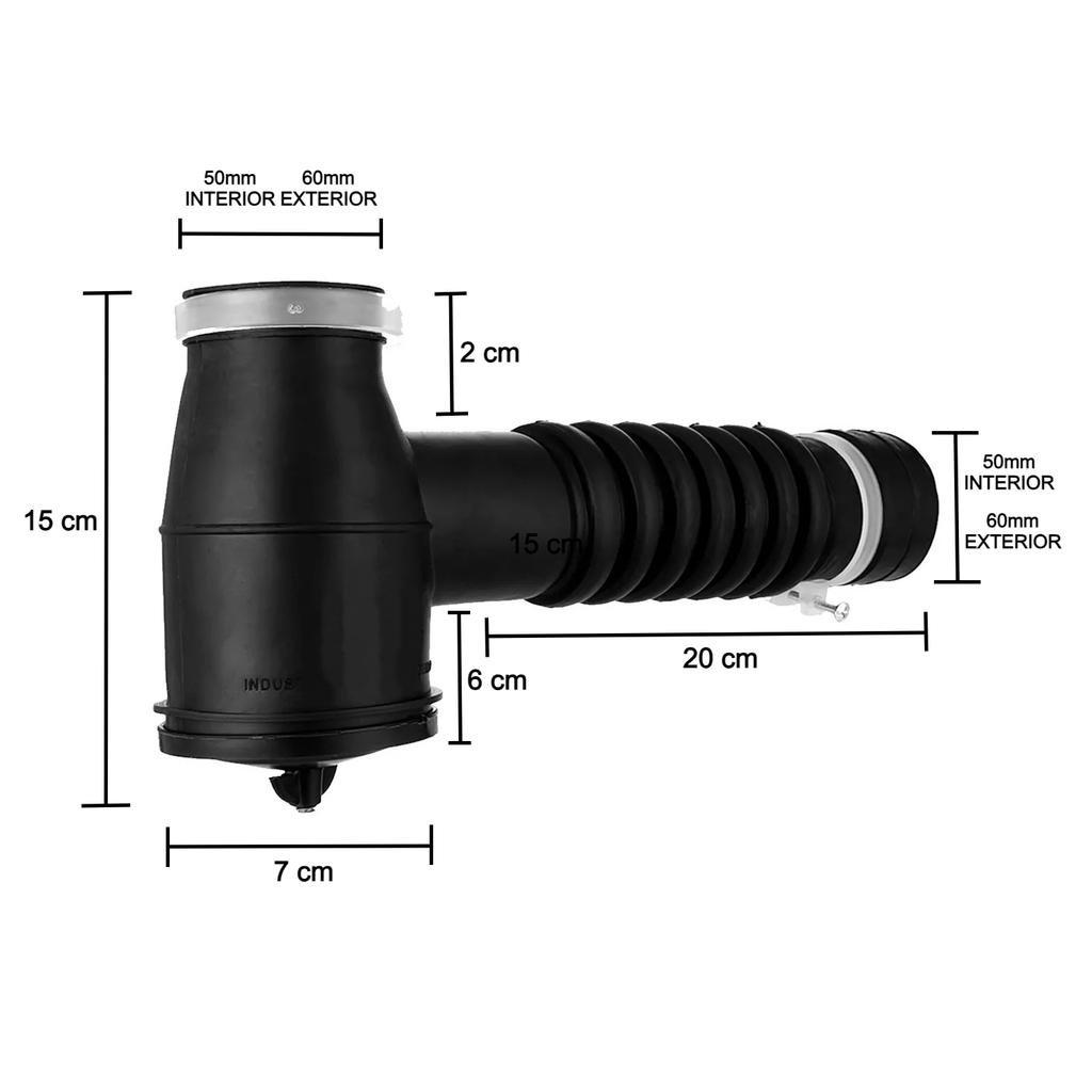 Sifon Simple Goma Flexible Bacha Cocina Bajo Mesada