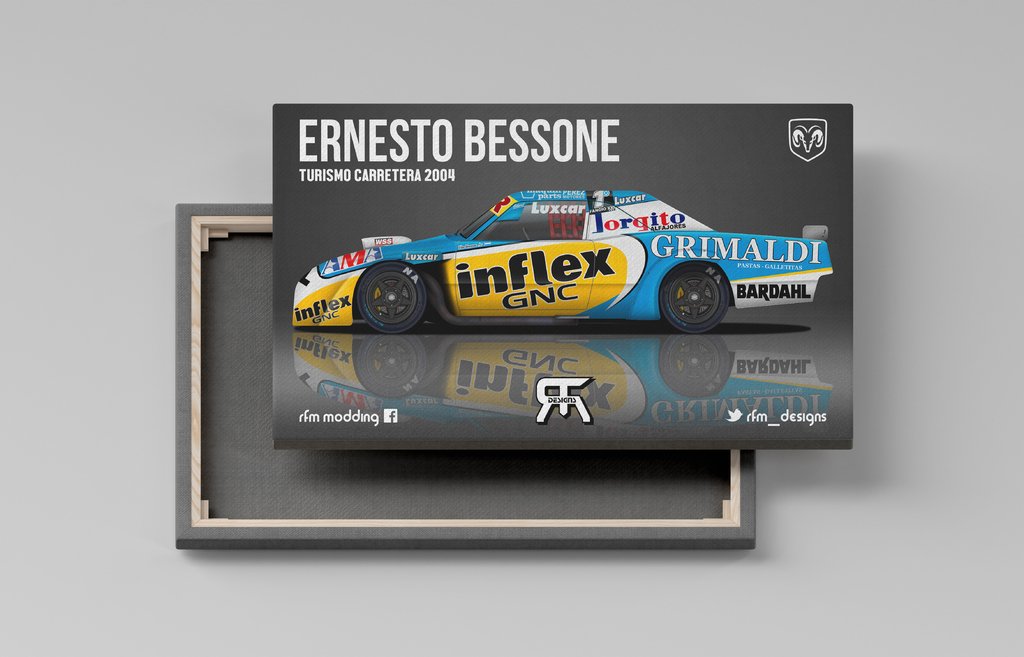 Cuadro Tito Bessone Dodge 2004 · 40x25 cm - FanPosters