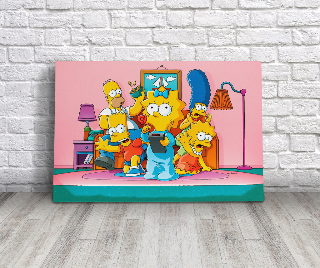 Cuadro Los Simpson · Canvas con Bastidor 60x40 cm