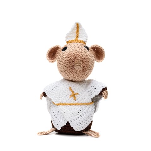 Ratinho Dorime Ameno em amigurumi