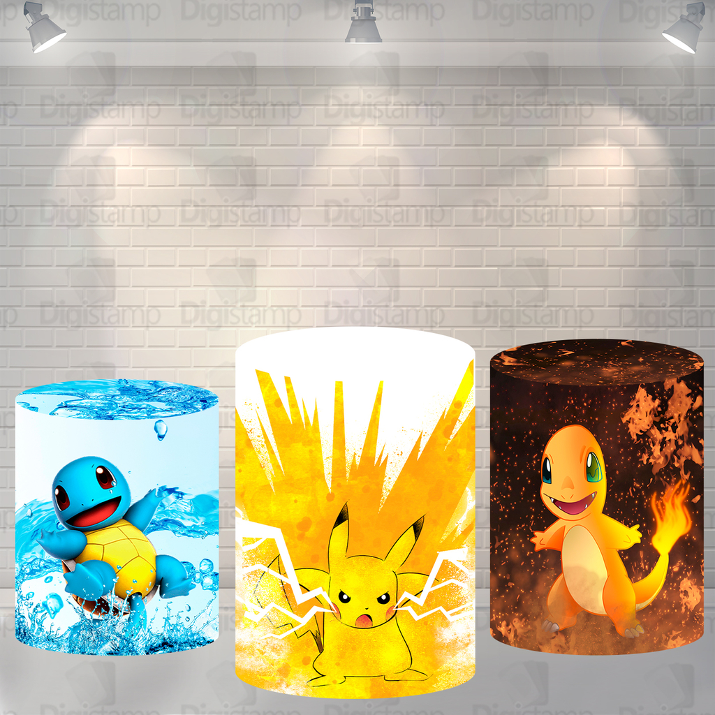 Trio de Capas para Cilindros Pokemon CL165