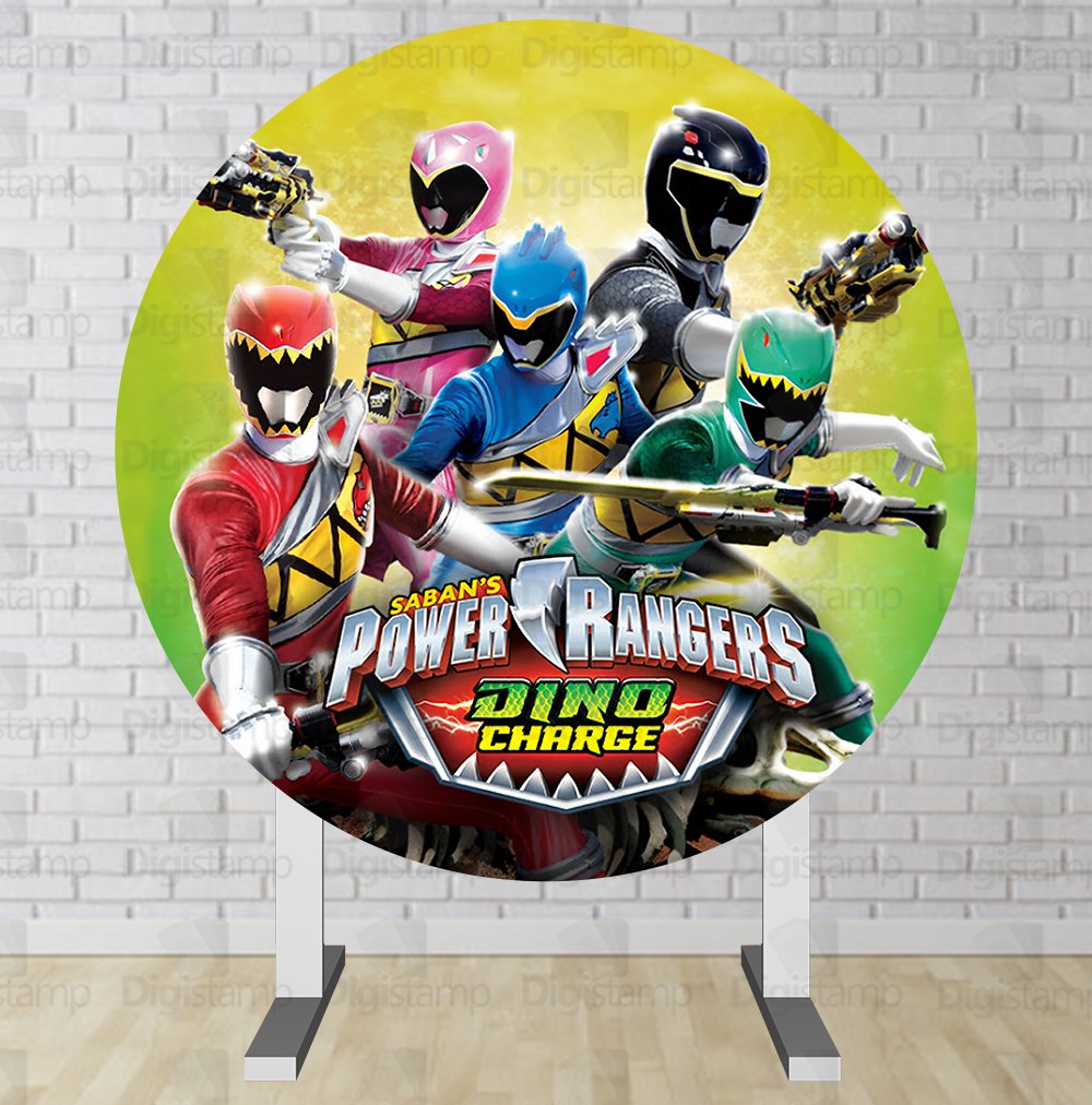 Painel Redondo Sublimado Power Rangers PNR749