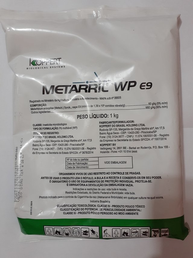 Metarhizum Anizopliae WP 1kg - DOUTORAGRONOMO