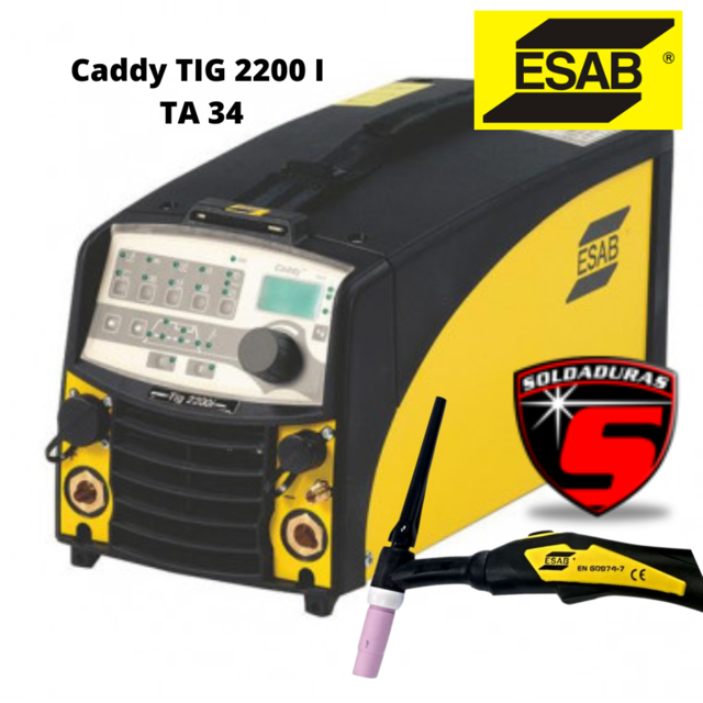 EQUIPO SOLDADURA CADDY TIG 2200I DC TA34 - soldaduras
