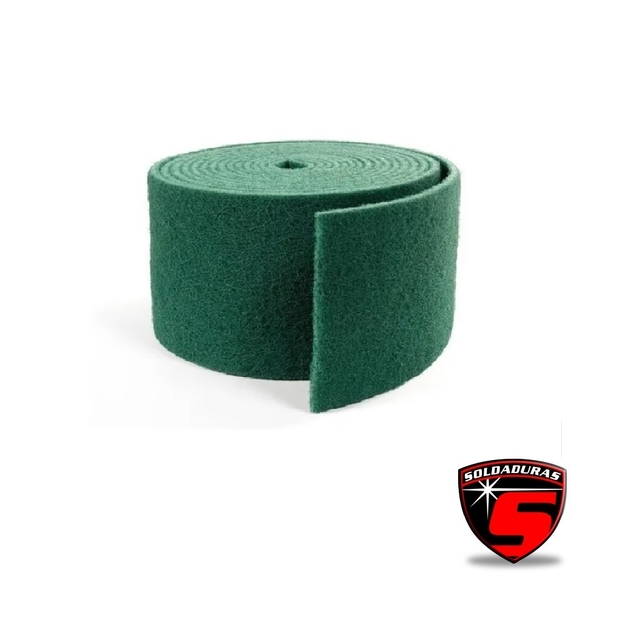 ROLLO DE FIBRA NRO400 MUY FINO 150 MM X 10 MTS VERDE