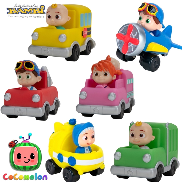 COCOMELON VEHICULO CON FIGURA x1 - JUGUETERIA BAMBI