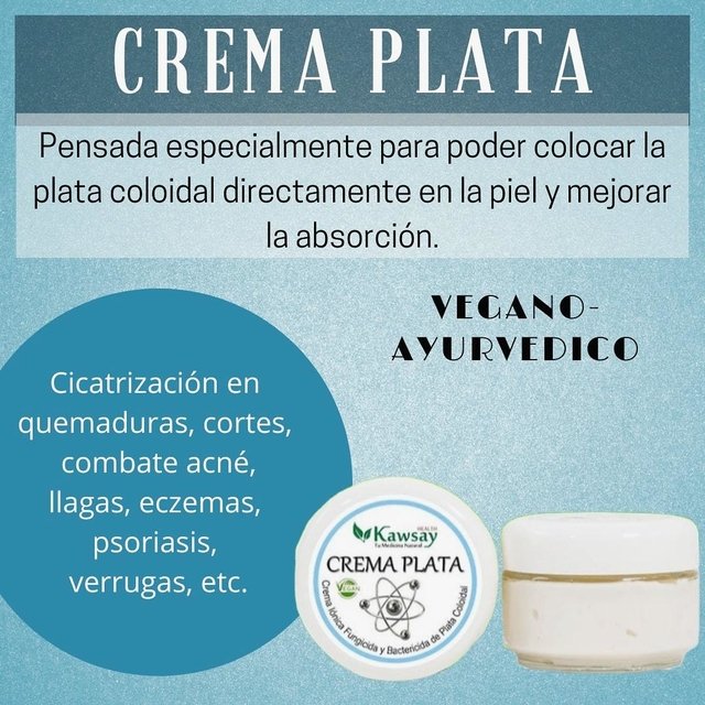 Crema Plata (de Plata Coloidal) - Kawsay Health