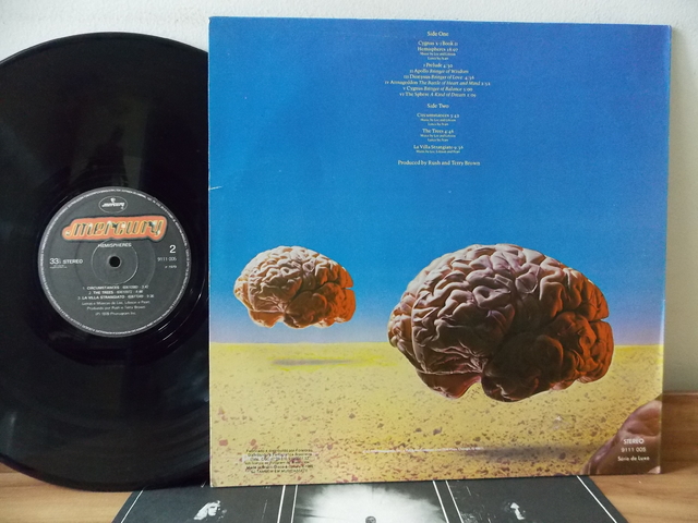 LP RUSH - HEMISPHERES – 1985 - C/ ENCARTE - MERCURY