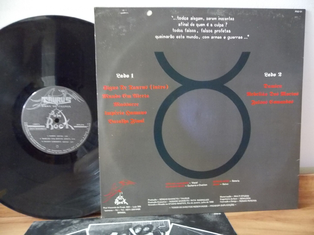 LP TAURUS - SIGNO DE TAURUS - 1986 - C/ ENCARTE - POINT ROCK