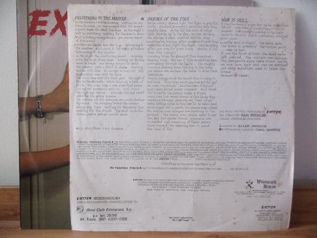 LP EXCITER - VIOLENCE & FORCE - 1986 - C/ ENCARTE - WOODSTOCK
