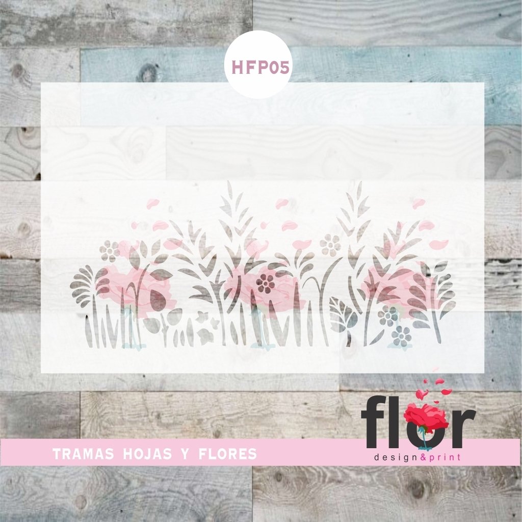 Stencil Guarda Flores/hojas HFP05 - Flor Print