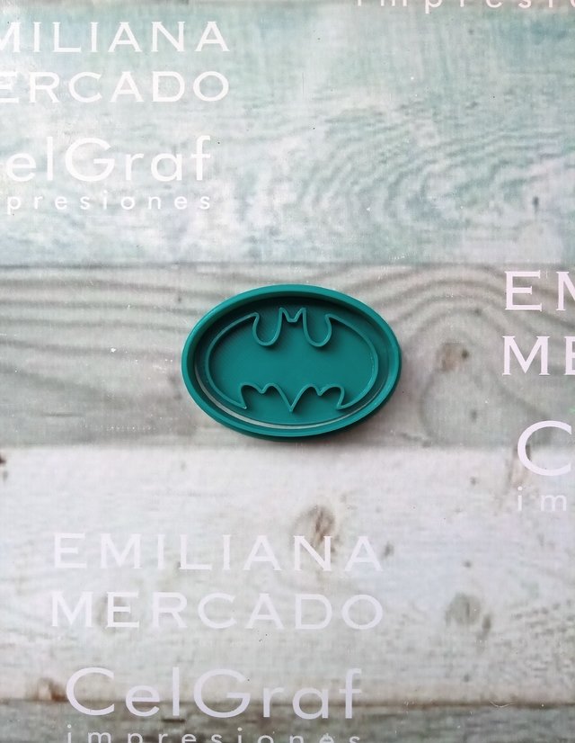 Cortante y sello logo Batman - Comprar en Flor Print
