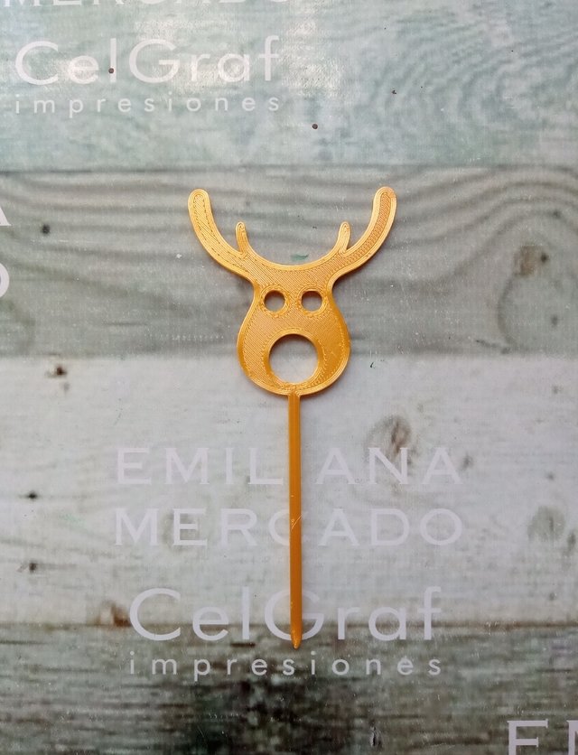 Topper Reno Dorado - Comprar en Flor Print