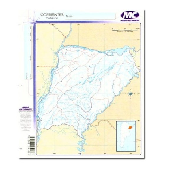 MAPA CORRIENTES POLITICO NRO 3 - LIBRERIA PITAGORAS