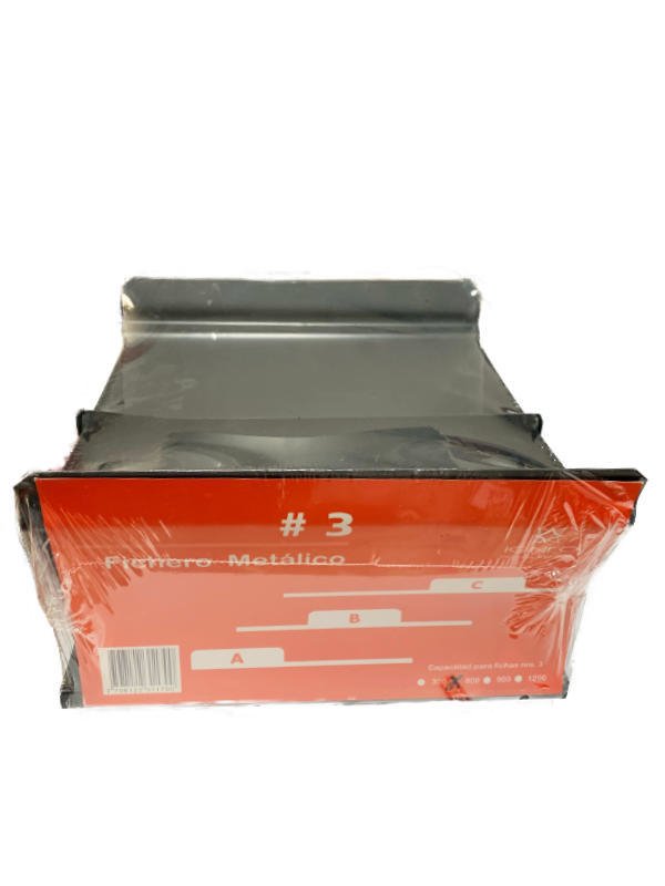 FICHERO METALICO NRO 3 PARA 600 FICHAS SIN TAPA