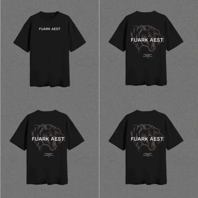 Remera Oversize Fuark Roar Black - Freya Fitness