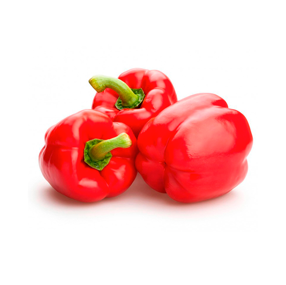 Pimiento morrón rojo por kilo.