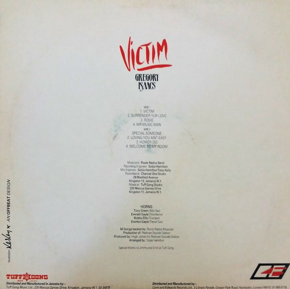 LP Gregory Isaacs - Victim
