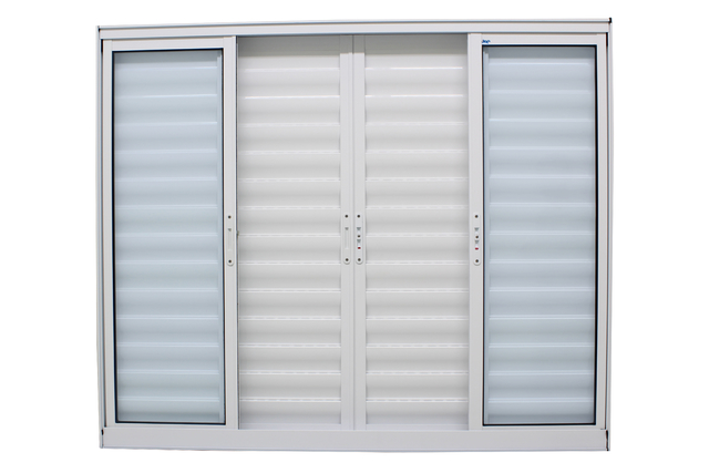 Veneziana de correr de alumínio c/6 folhas - V6 - JAP DURALINE FIX