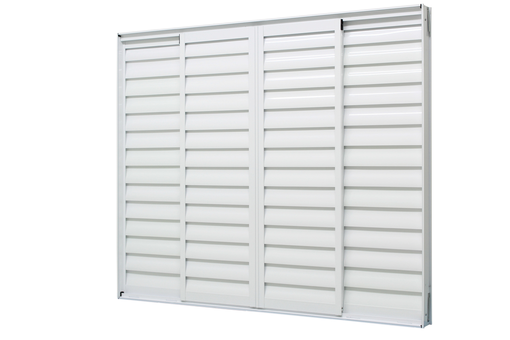 Veneziana de correr de alumínio c/6 folhas - V6 - JAP DURALINE FIX