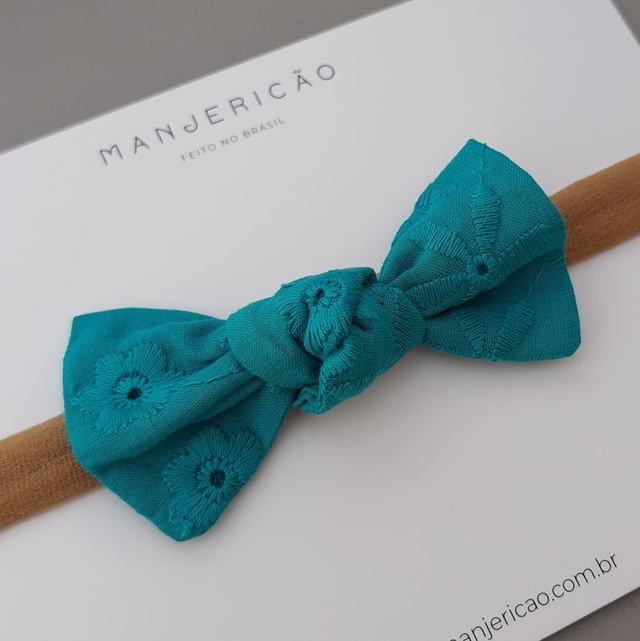 Laço Pétala - Lese Turquesa - Comprar em Manjericão