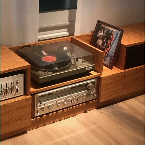 Rack música Andy madera