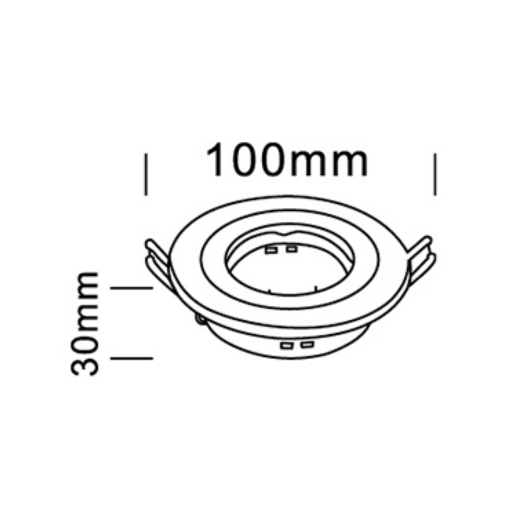 Spot De Embutir Dicroica Led 7w Gu10 Aro Embutido Led