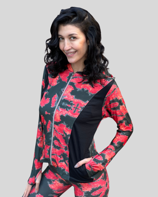 Campera Deportiva Estampada en FIRE o GREEN FIRE