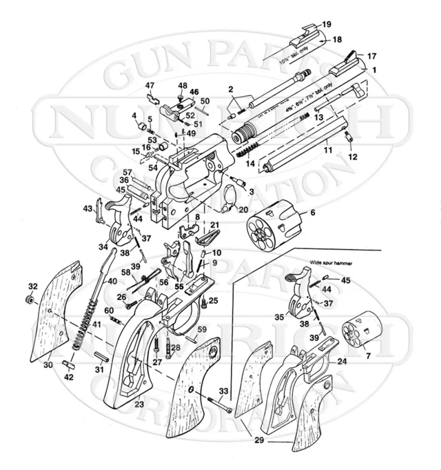 RESORTE DEL EYECTOR REVOLVER RUGER - Armeria Gun Parts