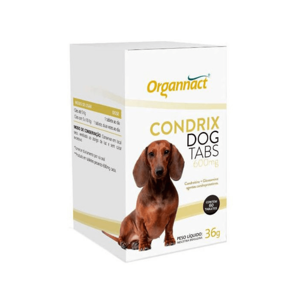 Suplemento Organnact Condrix Dog Tabs 600 mg - 60 Tabletes