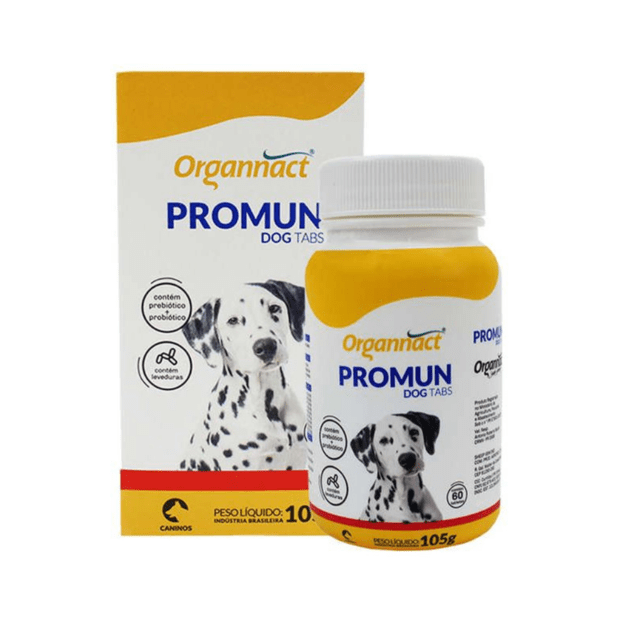 Suplemento Organnact Promun Dog Tabs 105g - 60 Tabletes