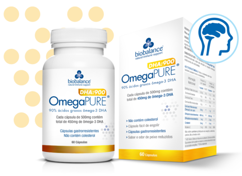 ÔmegaPure DHA 900 - 60 cápsulas