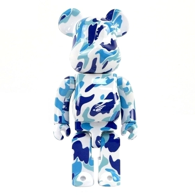 BEARBRICK BAPE CAMO BLUE 400% 28CM - Comprar en Cvracal