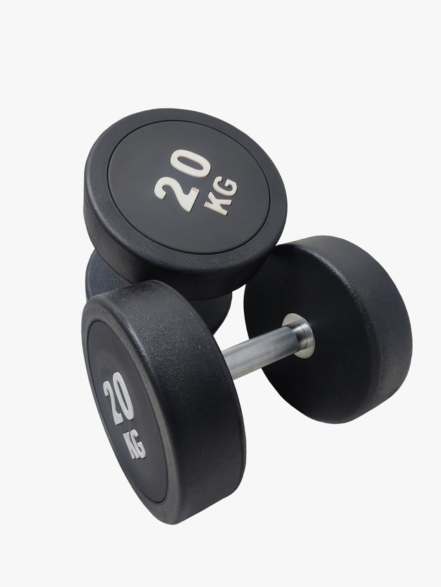 Par Dumbbell Monobloco Injetado Pegada Recartilhada