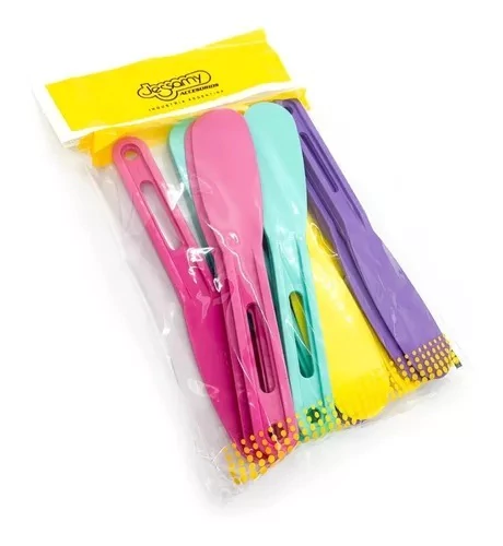 Jessamy - Espátulas Plástica Por 12 Unidades