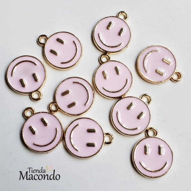 CARITA ROSA ESMALTADA DORADA - Tienda Macondo