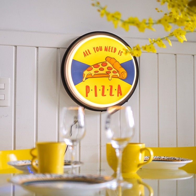 Luminária de Parede Sign Pizza - Maga's Store