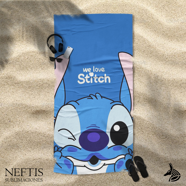 Stitch - Toallon - Comprar en Neftis Sublimaciones