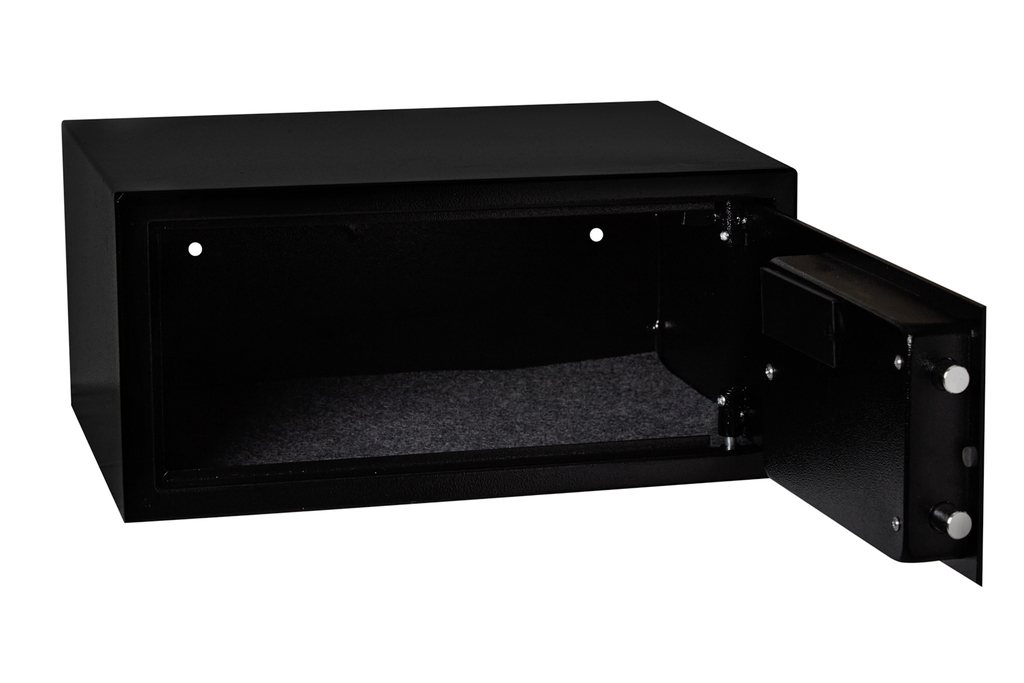 Caja fuerte digital con display 20x43x36 para abulonar Notebook