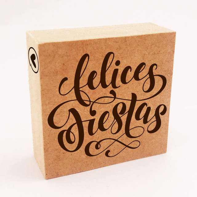 Felices Fiestas Lettering - MOCA Sellos de Diseño