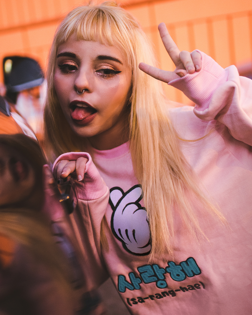 Blusa Moletom Saranghae (Te amo em Coreano)