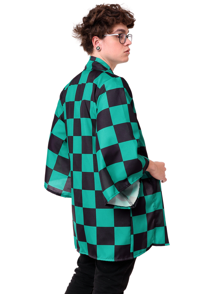 Kimono Manto Demon Slayer - Tanjiro - Loja Panda Nerd