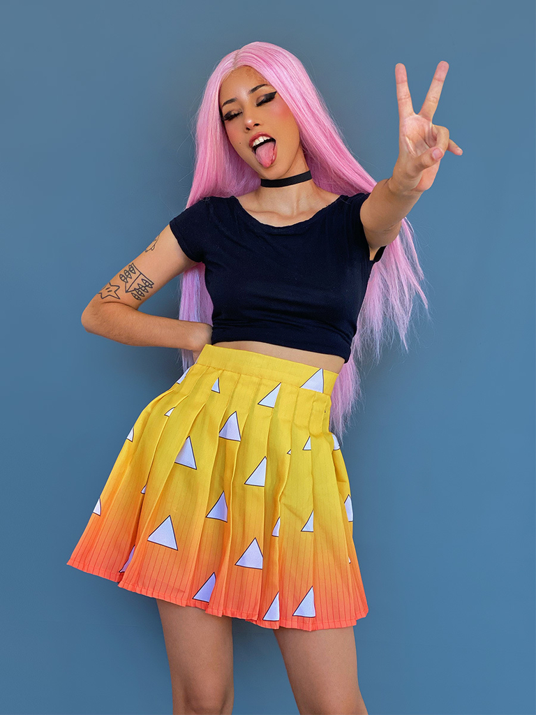 Saia Zenitsu Demon Slayer - Comprar em Loja Panda Nerd