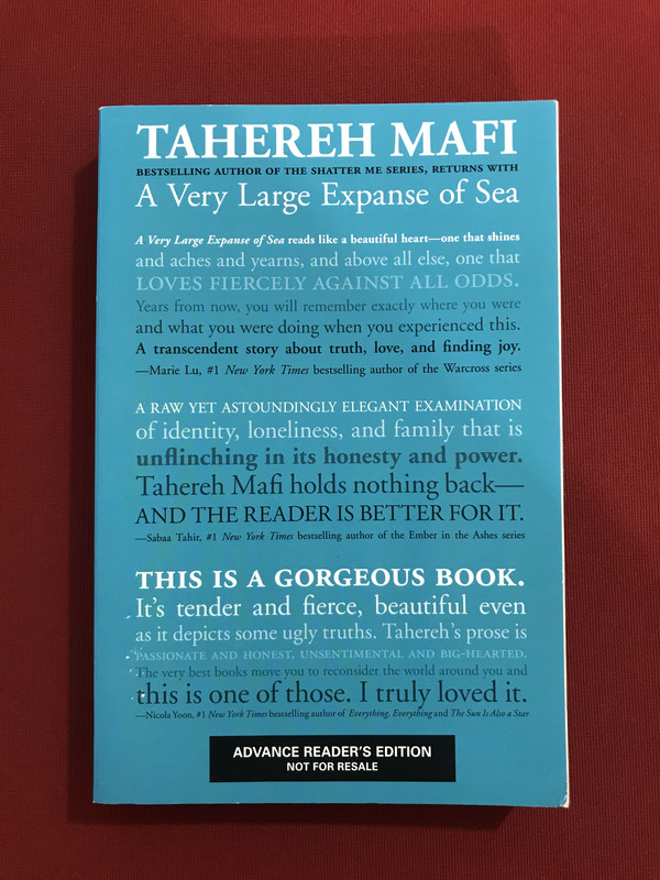 Livro - A Very Large Expanse Of Sea - Tahereh Mafi- Seminovo