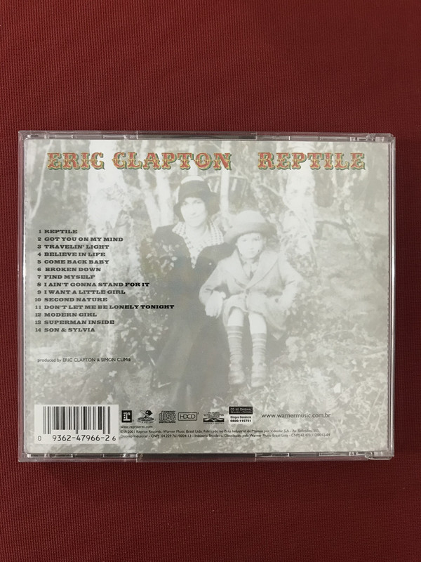 CD - Eric Clapton - Reptile - Nacional - Seminovo