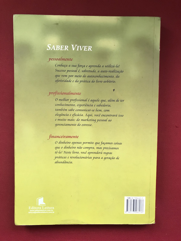 Livro - Saber Viver - Dr. Lair Ribeiro - Ed. Leitura